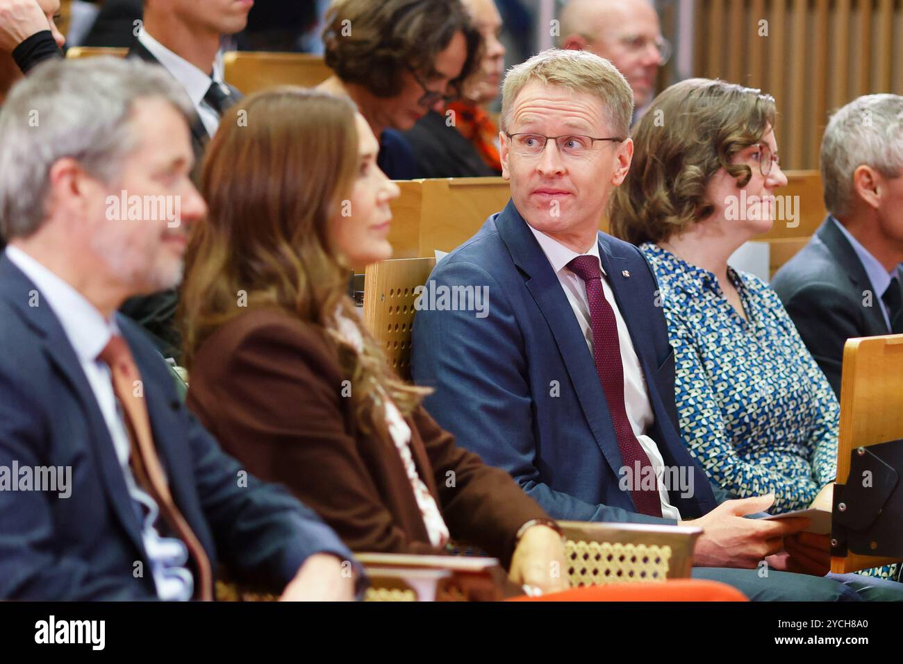 Kiel, Germany. 22nd Oct, 2024. Denmark's King Frederik X. (l-r), Queen ...
