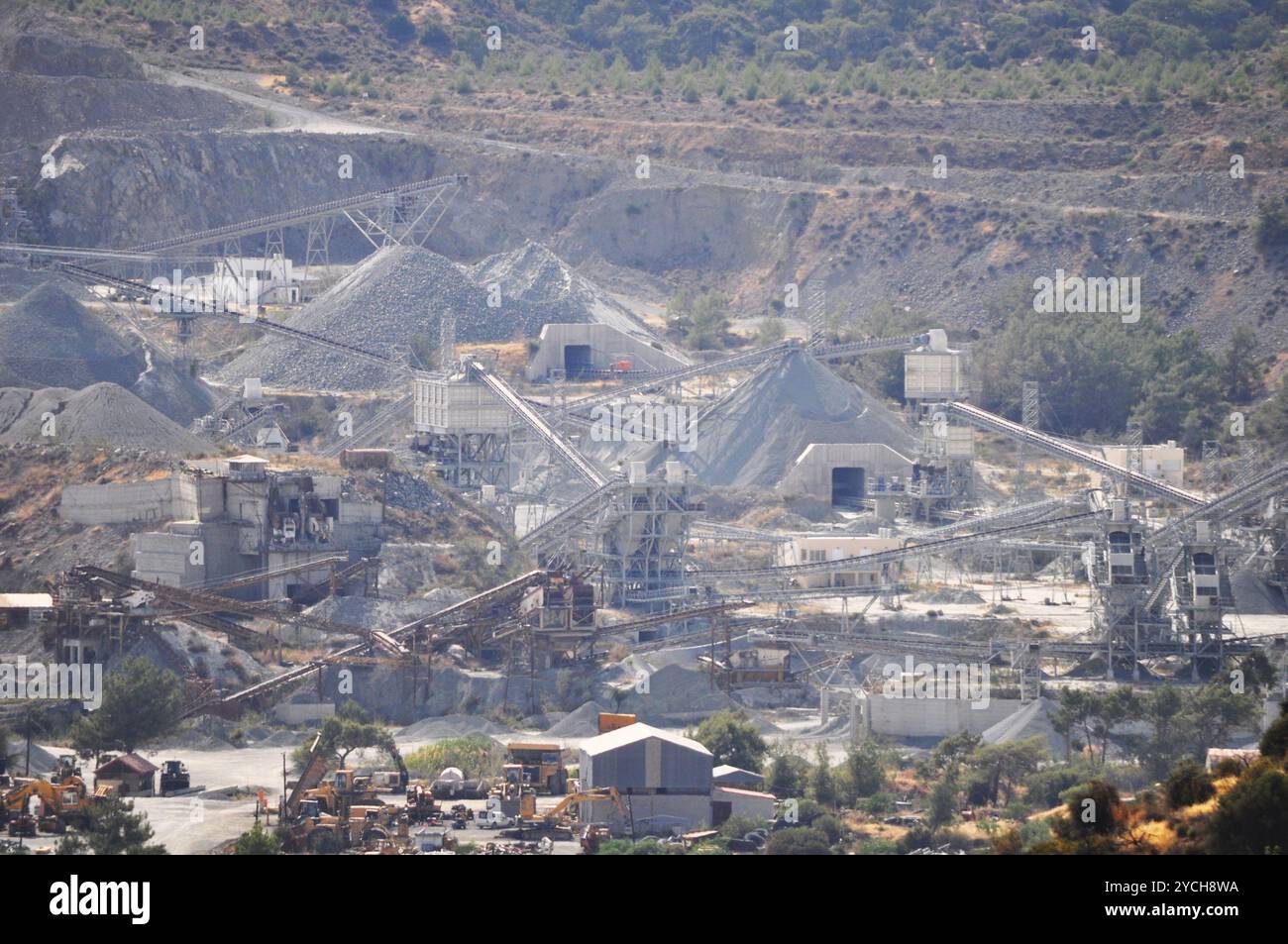 Industrial Quarry and Extract Rock Stock Photo - Alamy