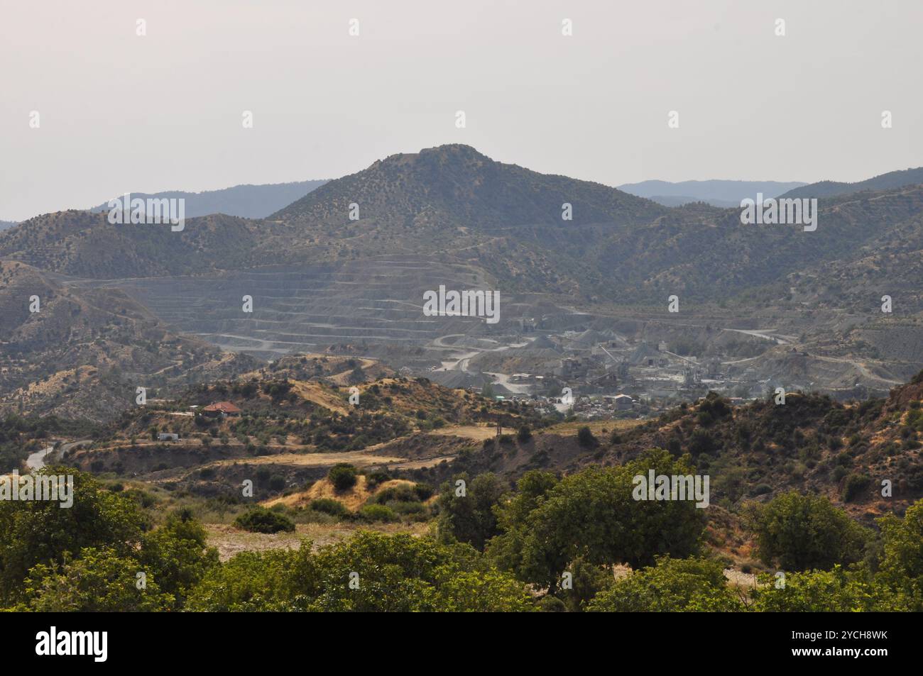 Industrial Quarry and Extract Rock Stock Photo - Alamy