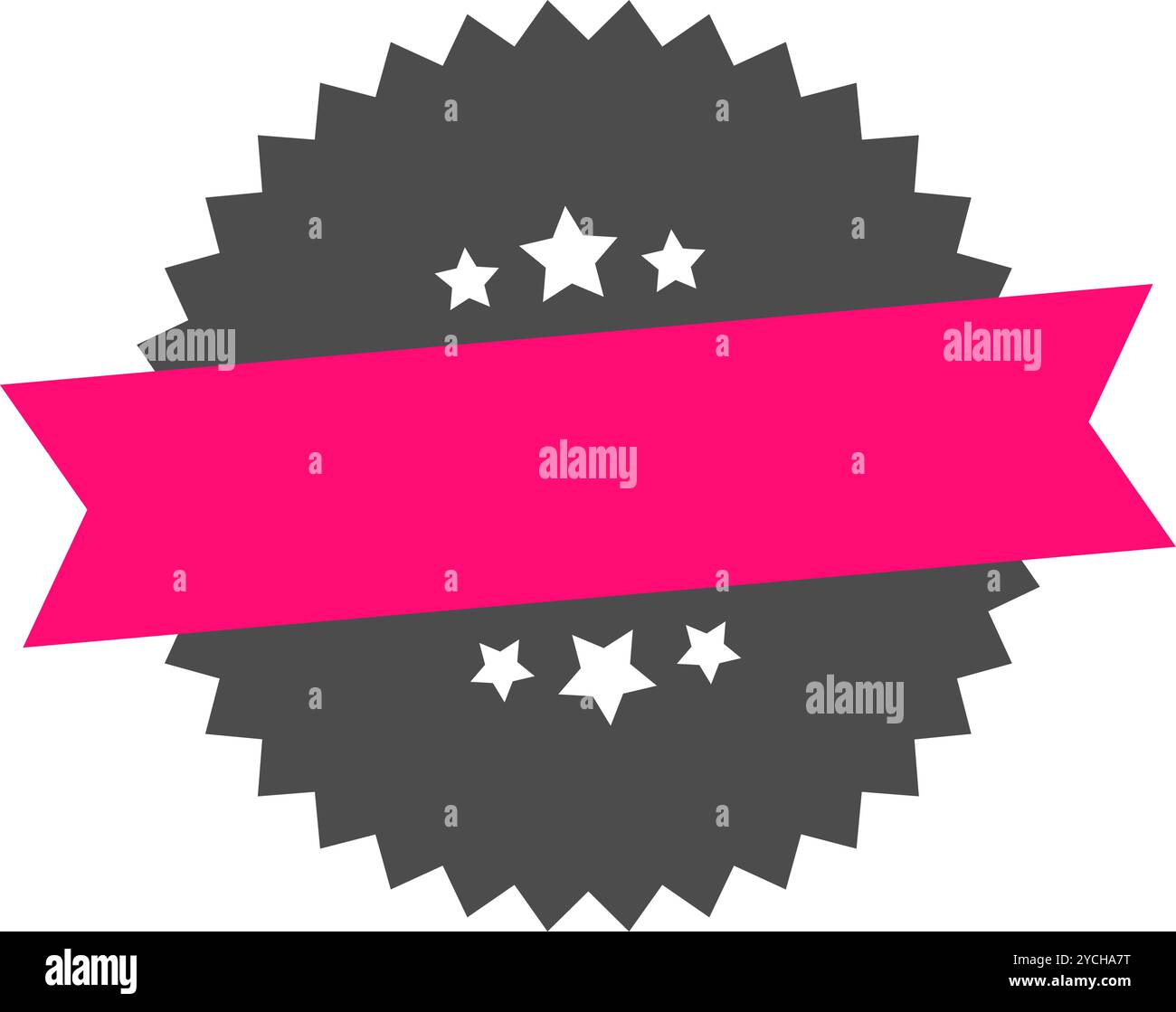 blank round pink label isolated on transparent background. blank Stock ...