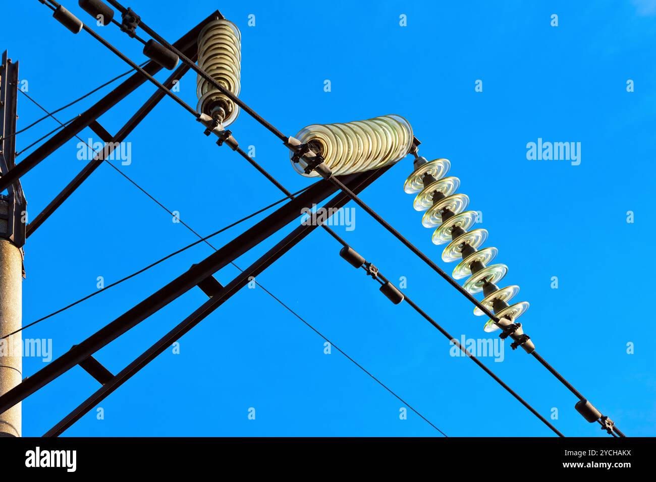 High voltage electricity pylon Stock Photo - Alamy