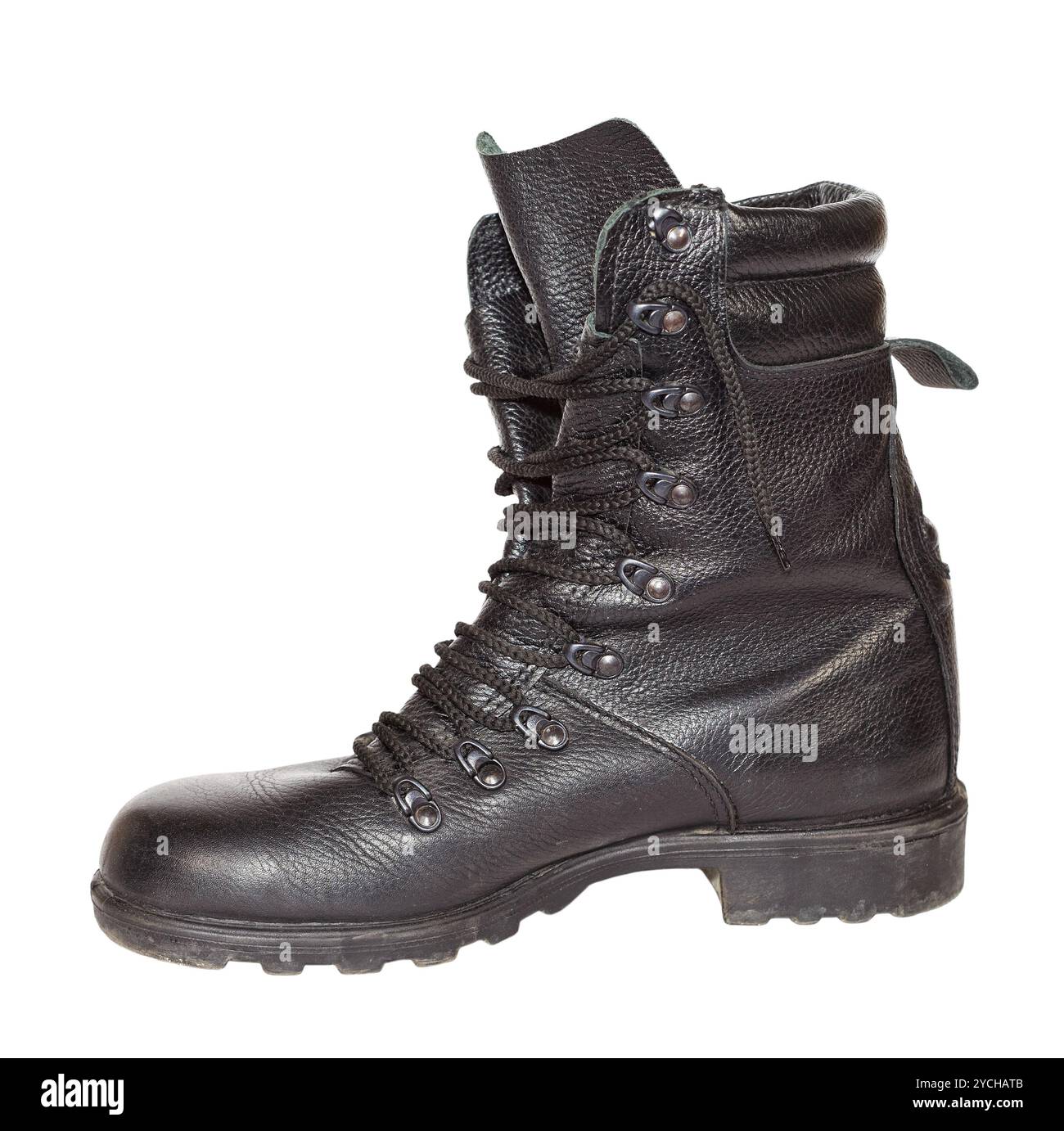 Black army boot Stock Photo - Alamy
