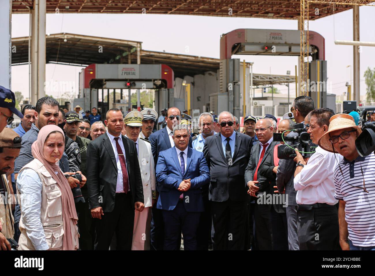 Ras Jedir border crossing, Tunisia. 01 July 2024. The interior minister ...