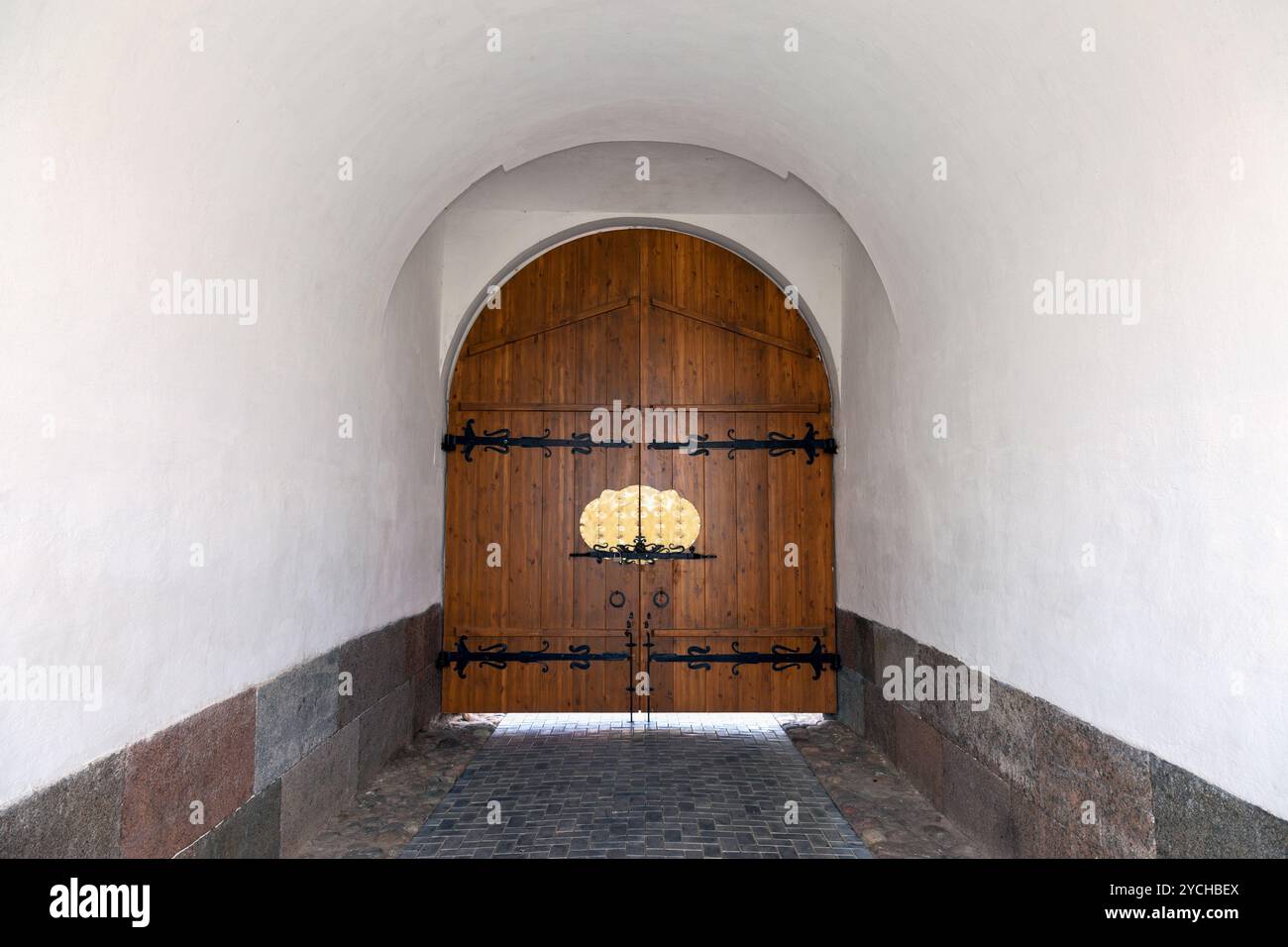 Gate in Valday monastery, Russia Stock Photo - Alamy
