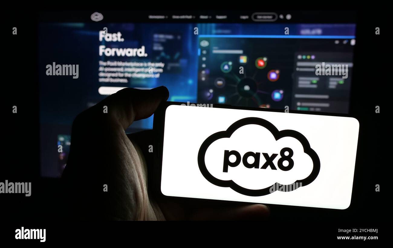 Pax8 logo hi-res stock photography and images - Alamy