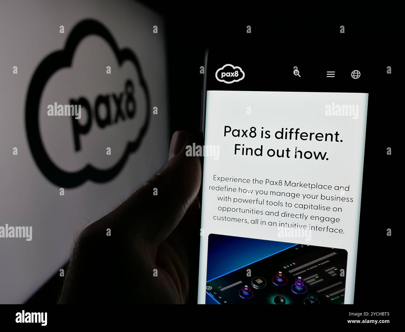 Pax8 logo hi-res stock photography and images - Alamy