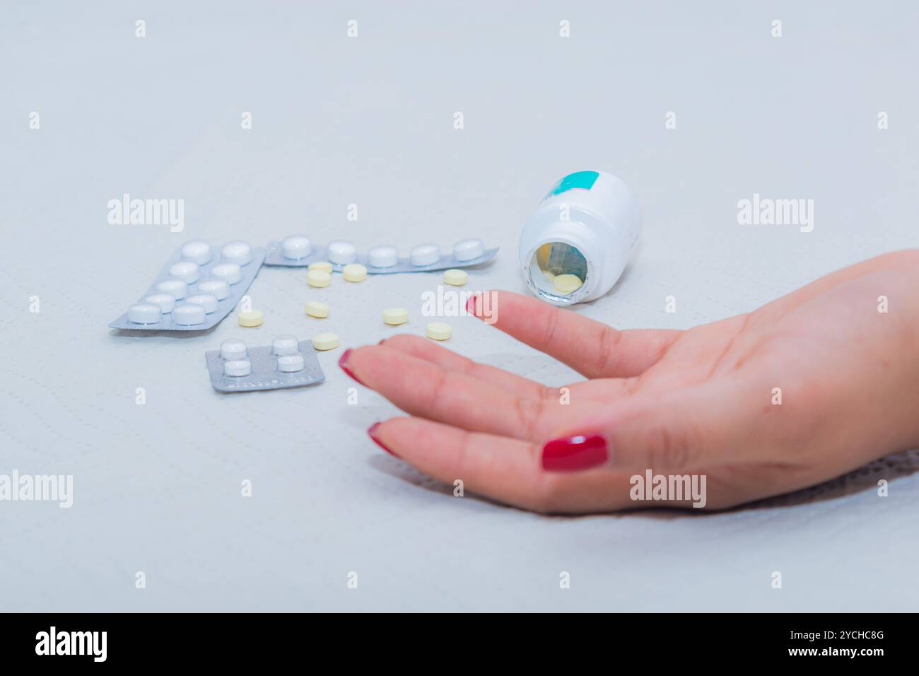 Birth control pill in white hi-res stock photography and images - Alamy