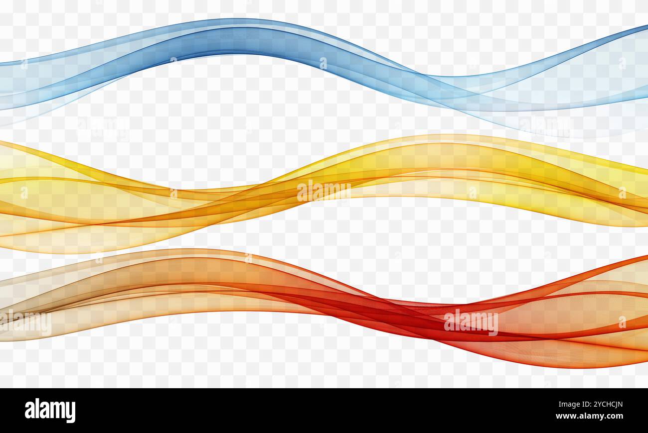 Set of color abstract wave, design element Stock Vector Image & Art - Alamy