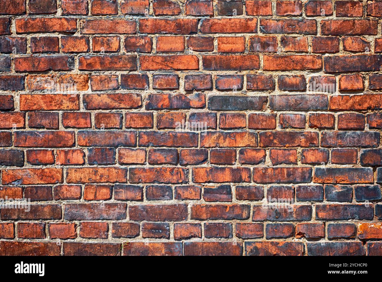 Old weathered red brick wall as background Stock Photo - Alamy