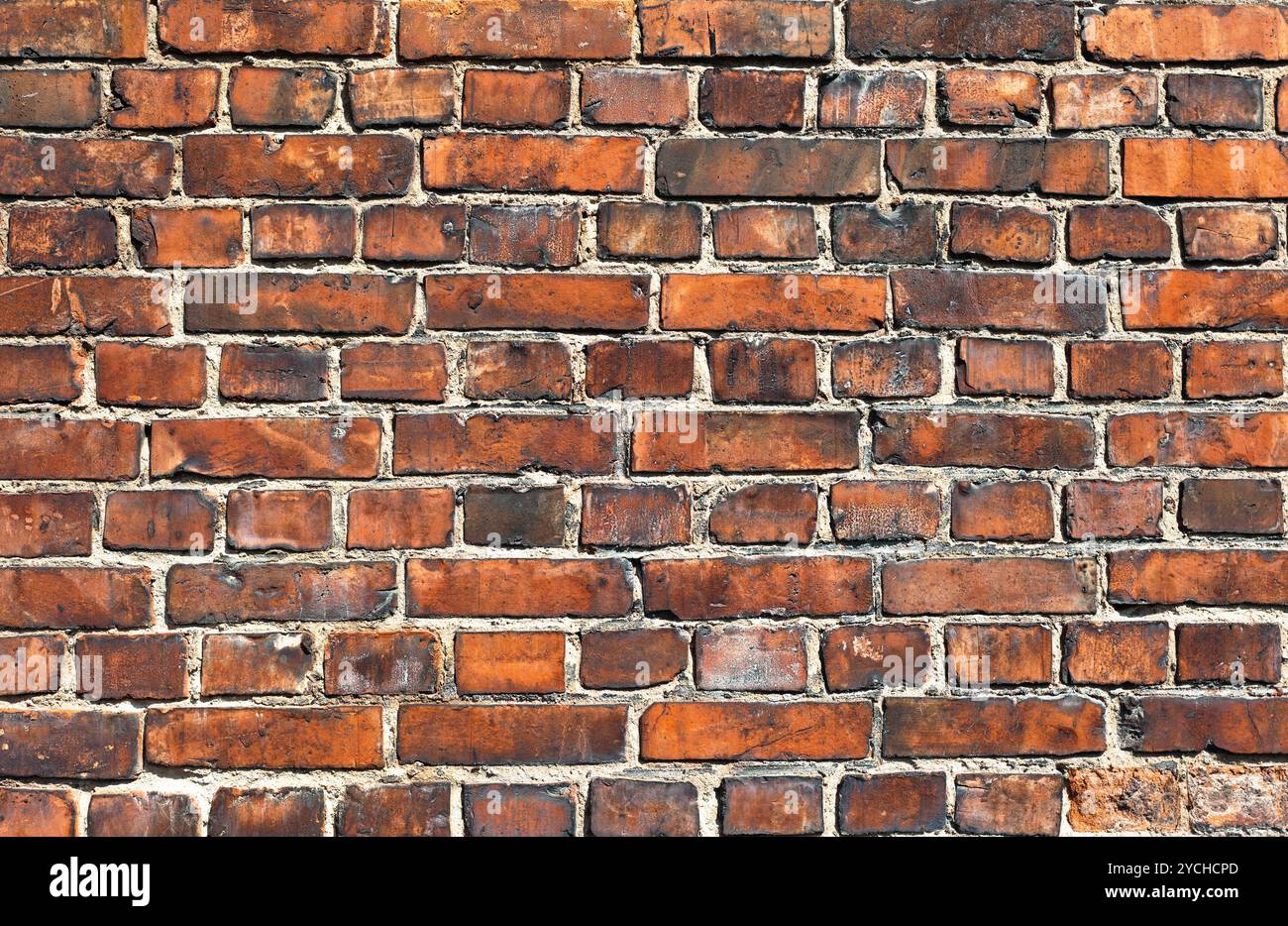 Old weathered red brick wall as background Stock Photo - Alamy