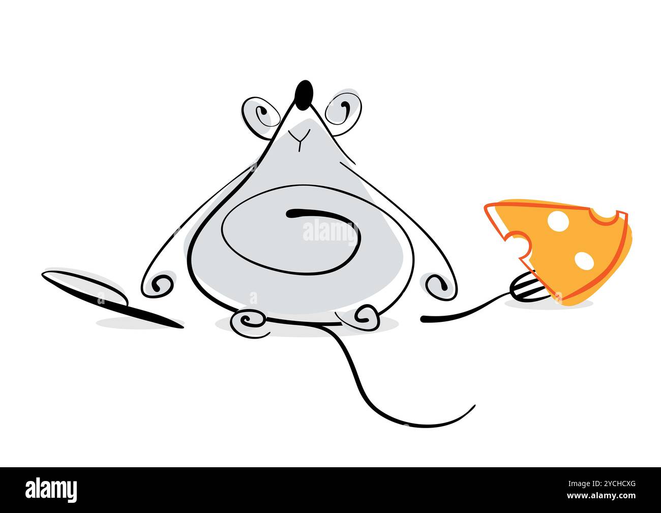 Rat eat cheese drawing hi-res stock photography and images - Alamy