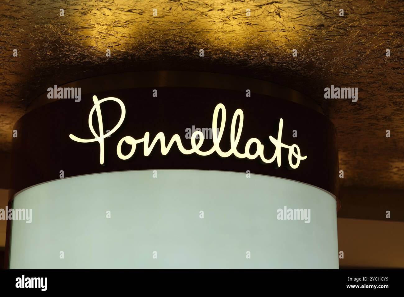 Shanghai,China-August 31st 2024: Pomellato company brand logo Stock ...