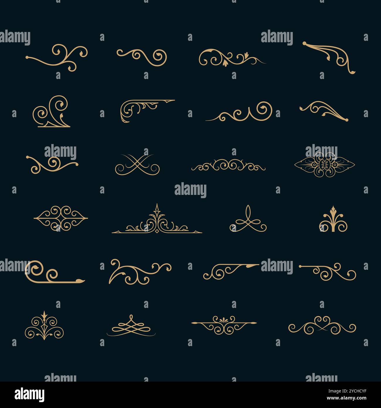 Divider ornament, borders, vintage line separators. Text dividers ...