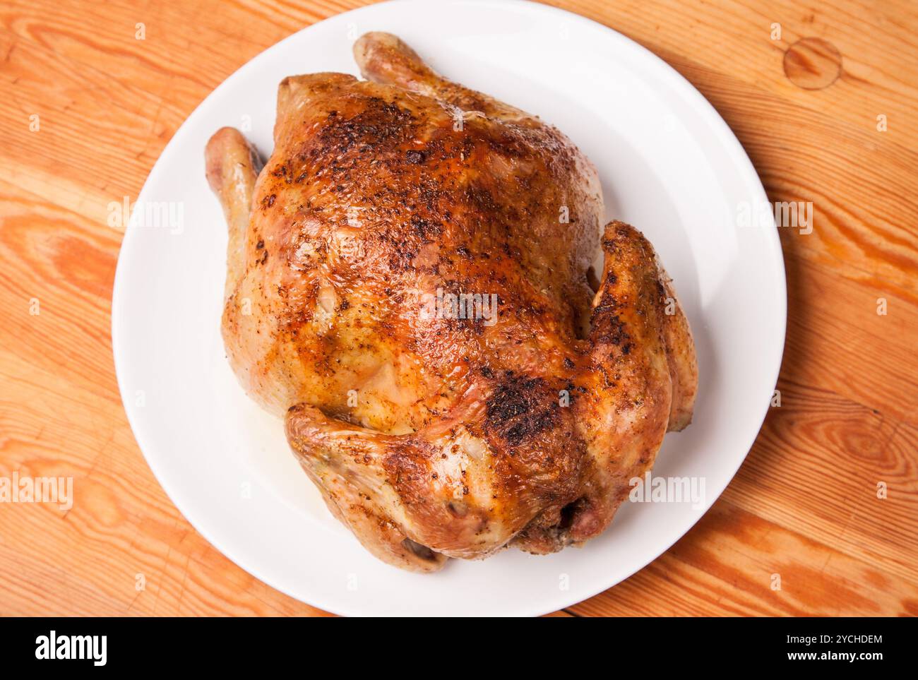 Plate roast chicken hi-res stock photography and images - Alamy