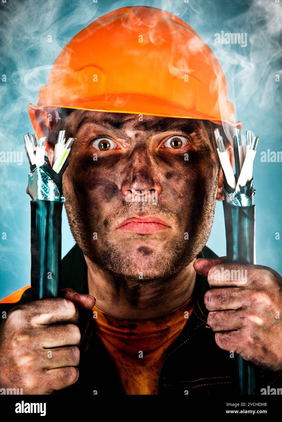 Broken electric cable shock hi-res stock photography and images - Alamy