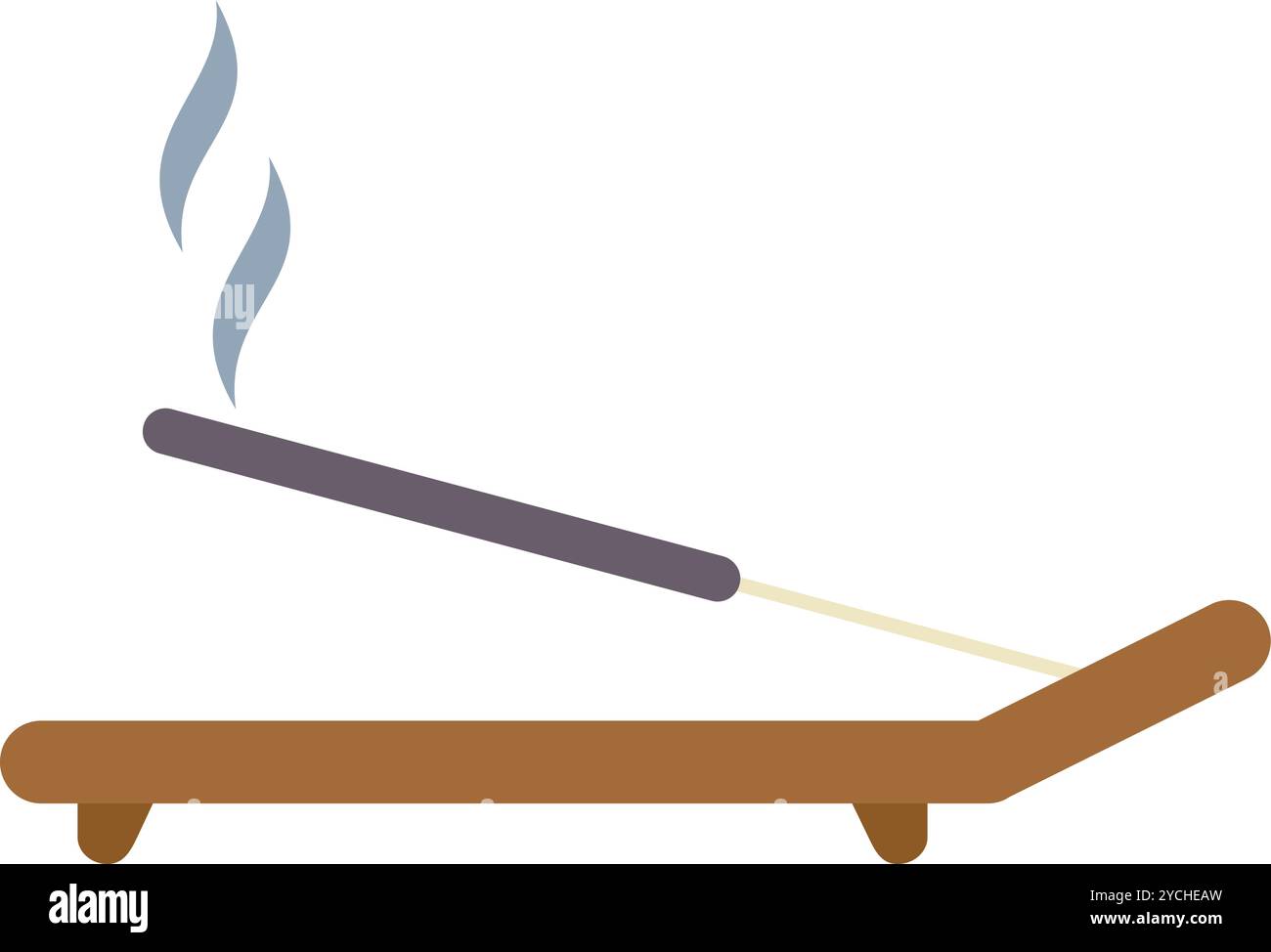 Incense stick burning creating Stock Vector Images - Alamy