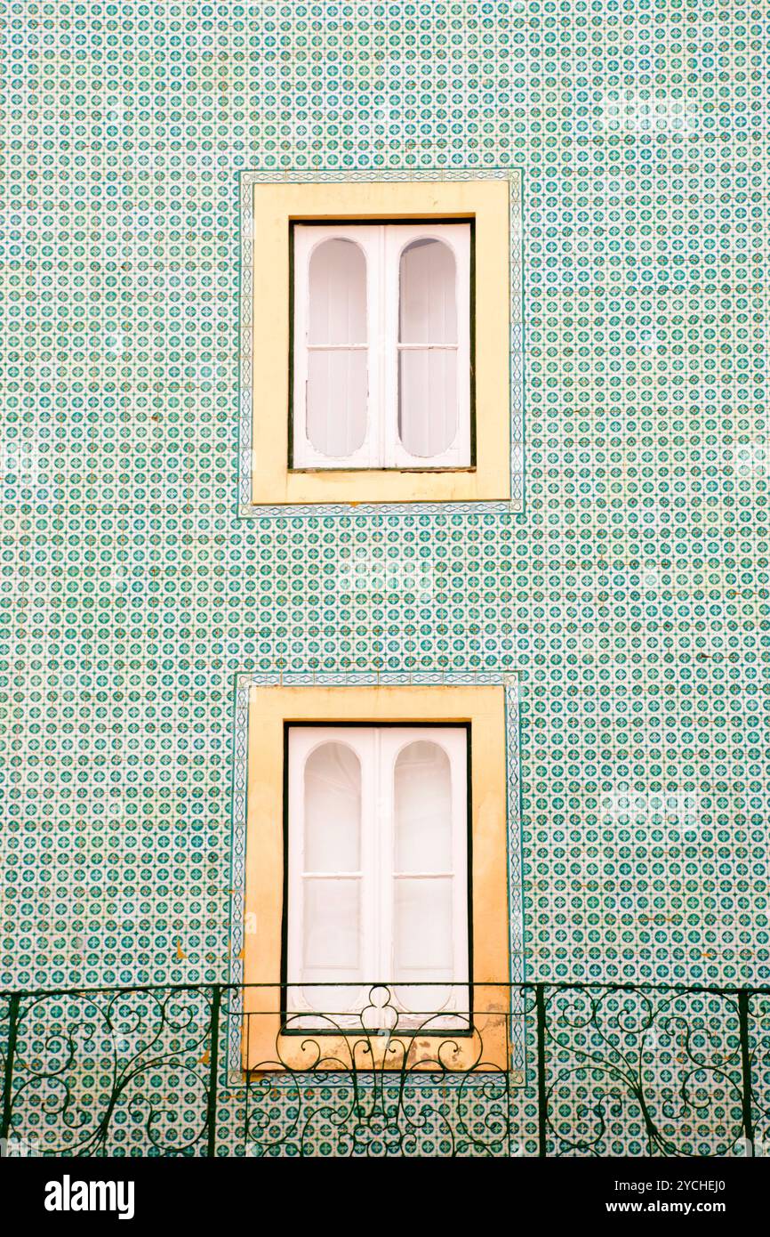 Window with tiles Stock Photo - Alamy