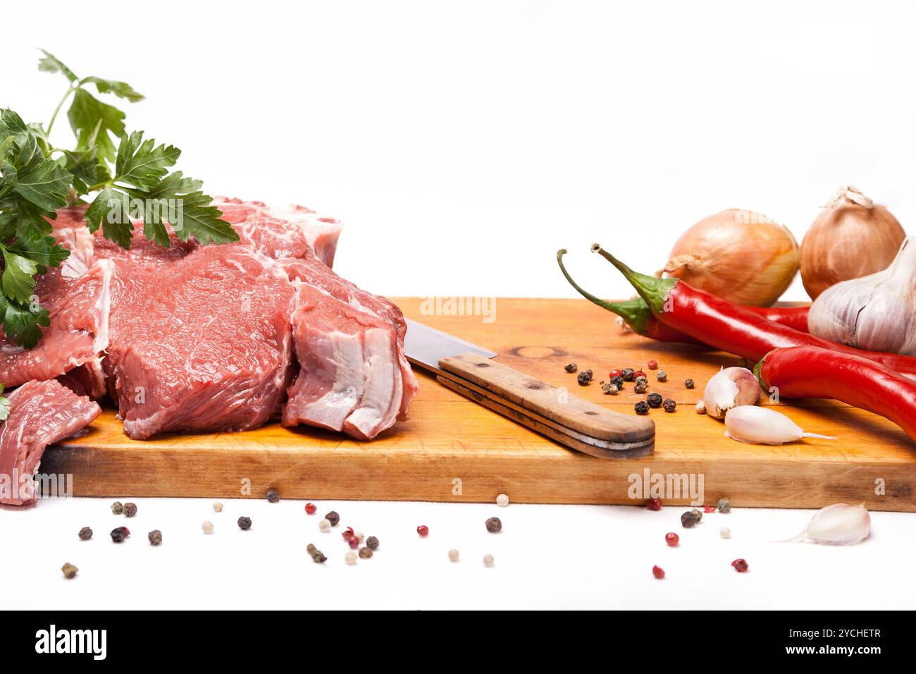 Set piece fresh beef hi-res stock photography and images - Alamy