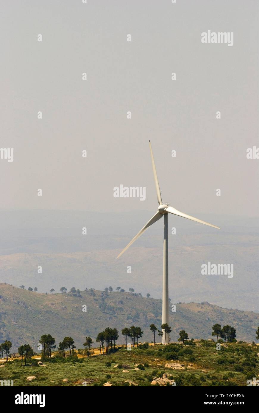 Field wind turbine hill hi-res stock photography and images - Alamy