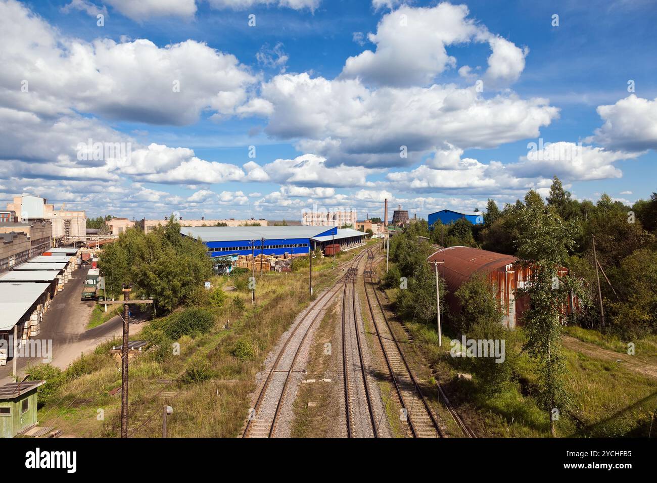 Industrial landscape with chimneys Stock Photo - Alamy Industrial landscape with chimneys Stock Photo - Alamy