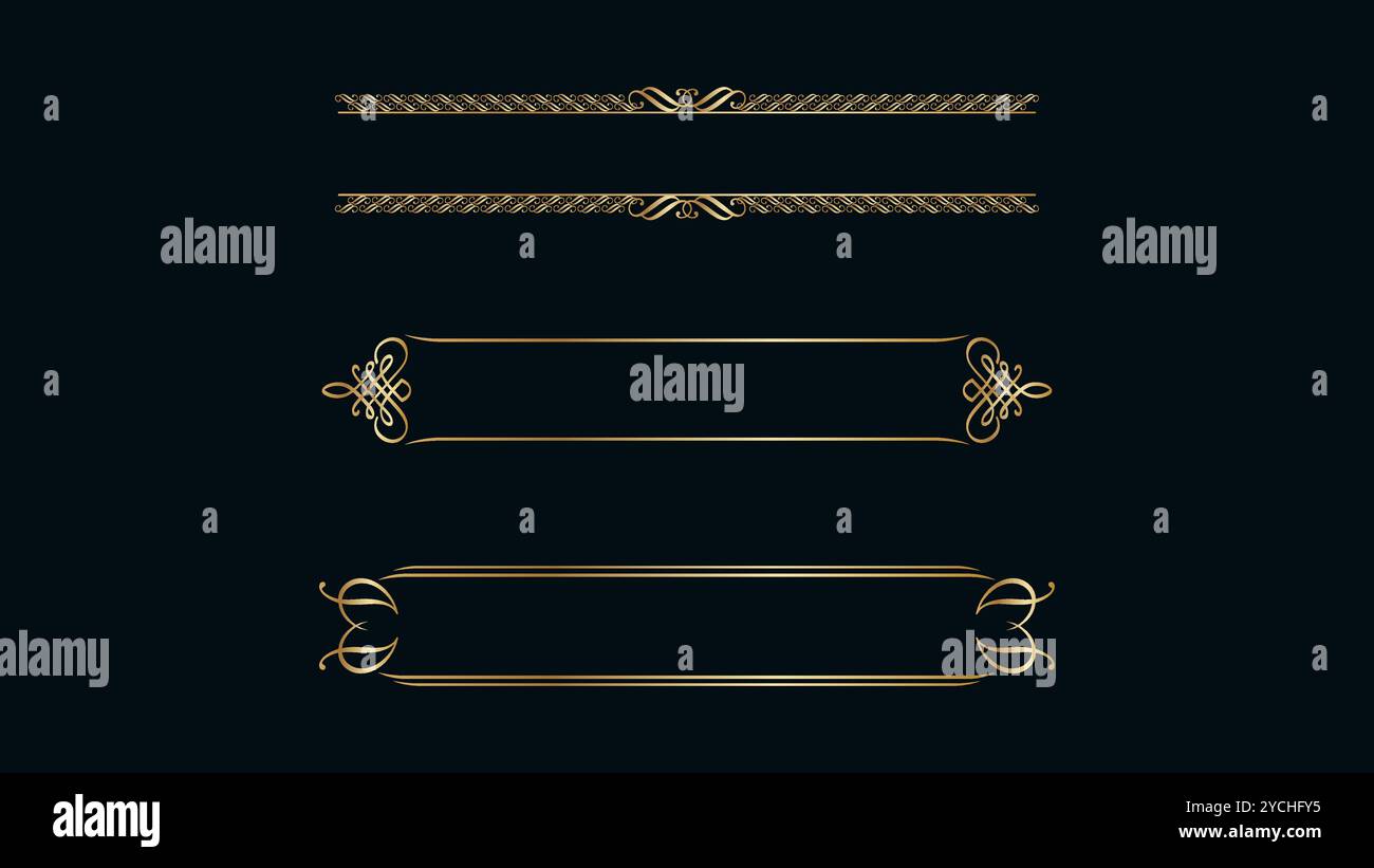 Fancy line divider hi-res stock photography and images - Alamy