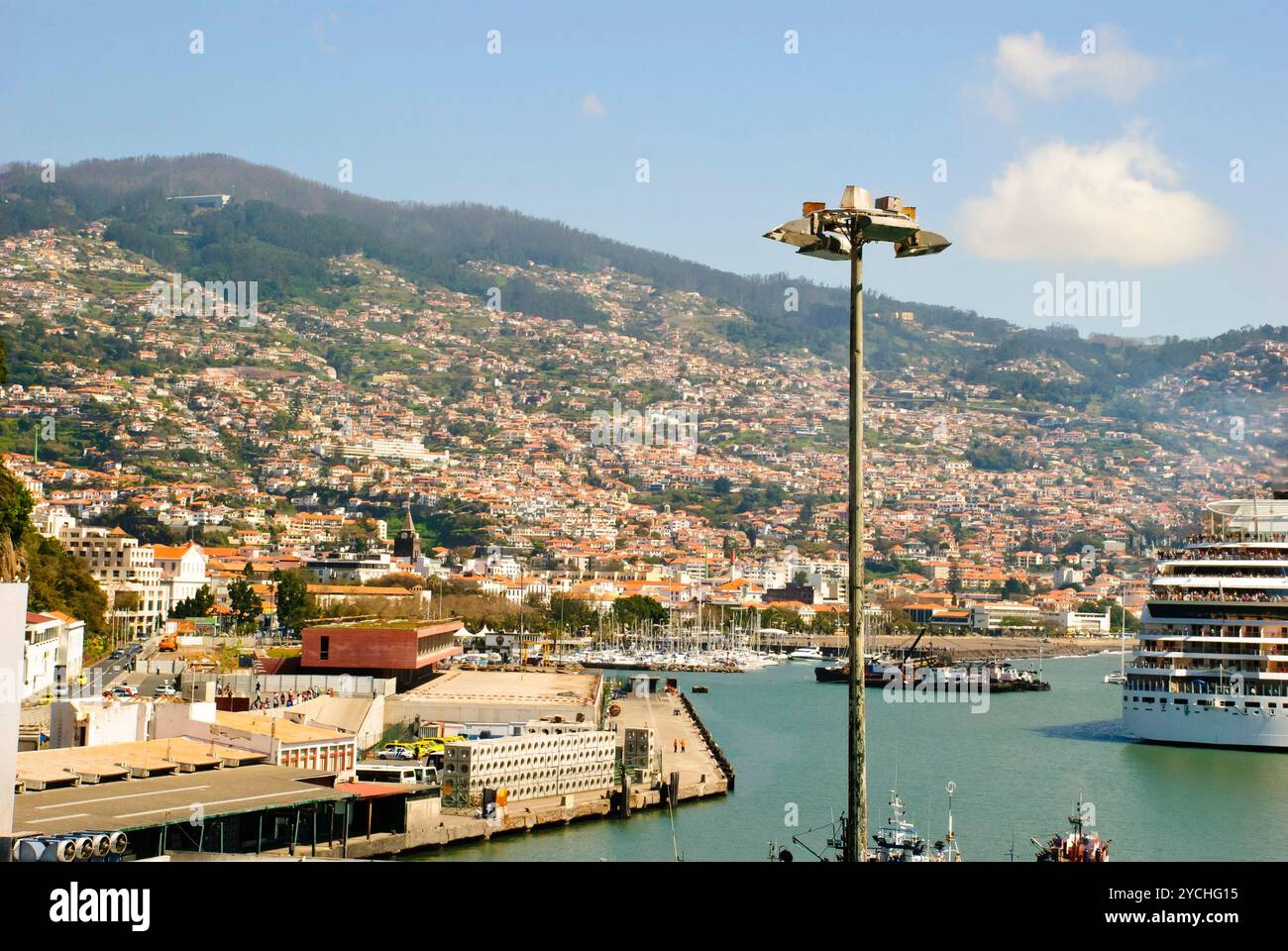 Funchal with harbor, Madeira island, Portugal Stock Photo - Alamy