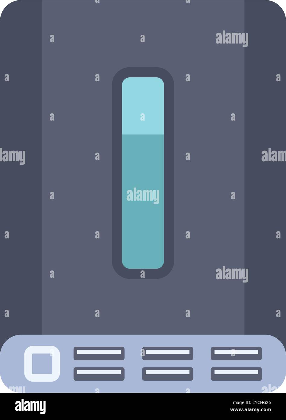 Portable power station providing backup energy, illustrating the ...