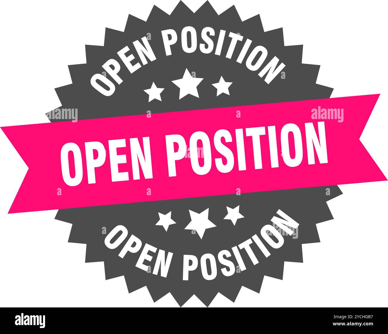 open position round pink label isolated on transparent background. open ...