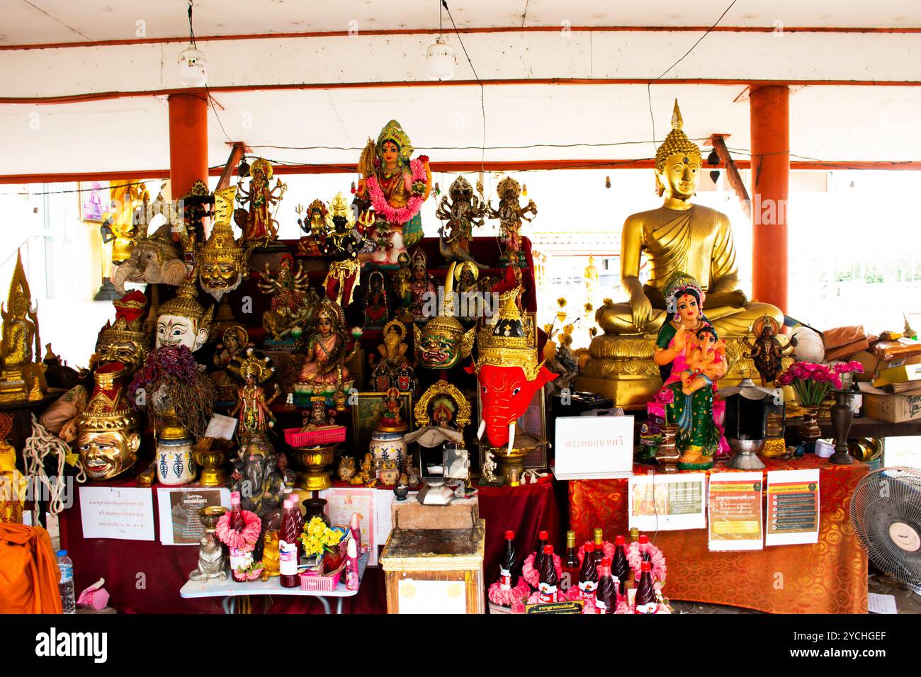 Ancient buddha and antique hindu goddess god holy deity myth angel for ...