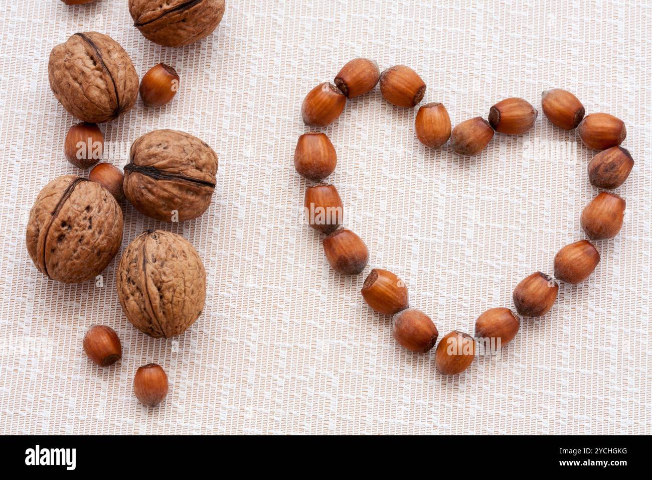 Hazelnuts in wood bowl hi-res stock photography and images - Alamy