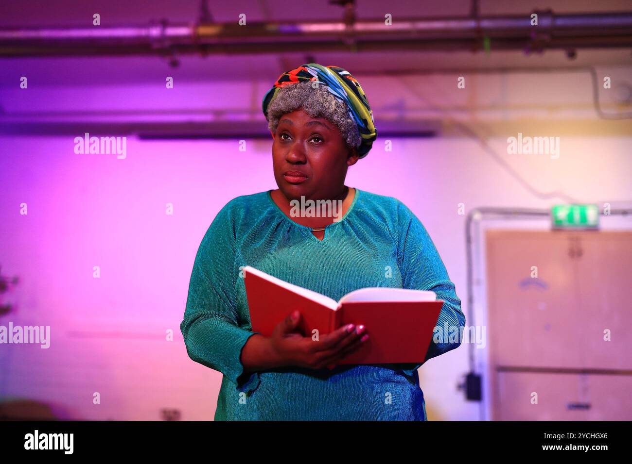 Birmingham, UK. 23rd Oct, 2024. Actor Tonia Daley-Campbell rehearses ...