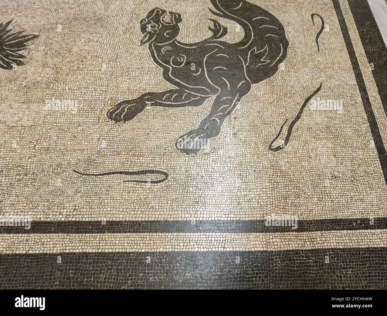 Ancient Roman mosaic tile pattern, vintage background of floor mosaic ...