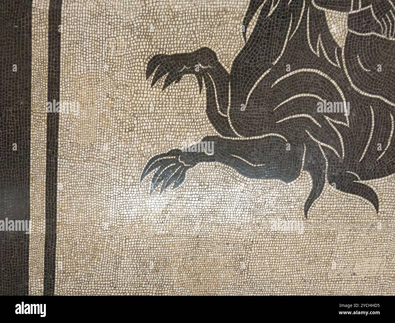 Ancient Roman mosaic tile pattern, vintage background of floor mosaic ...