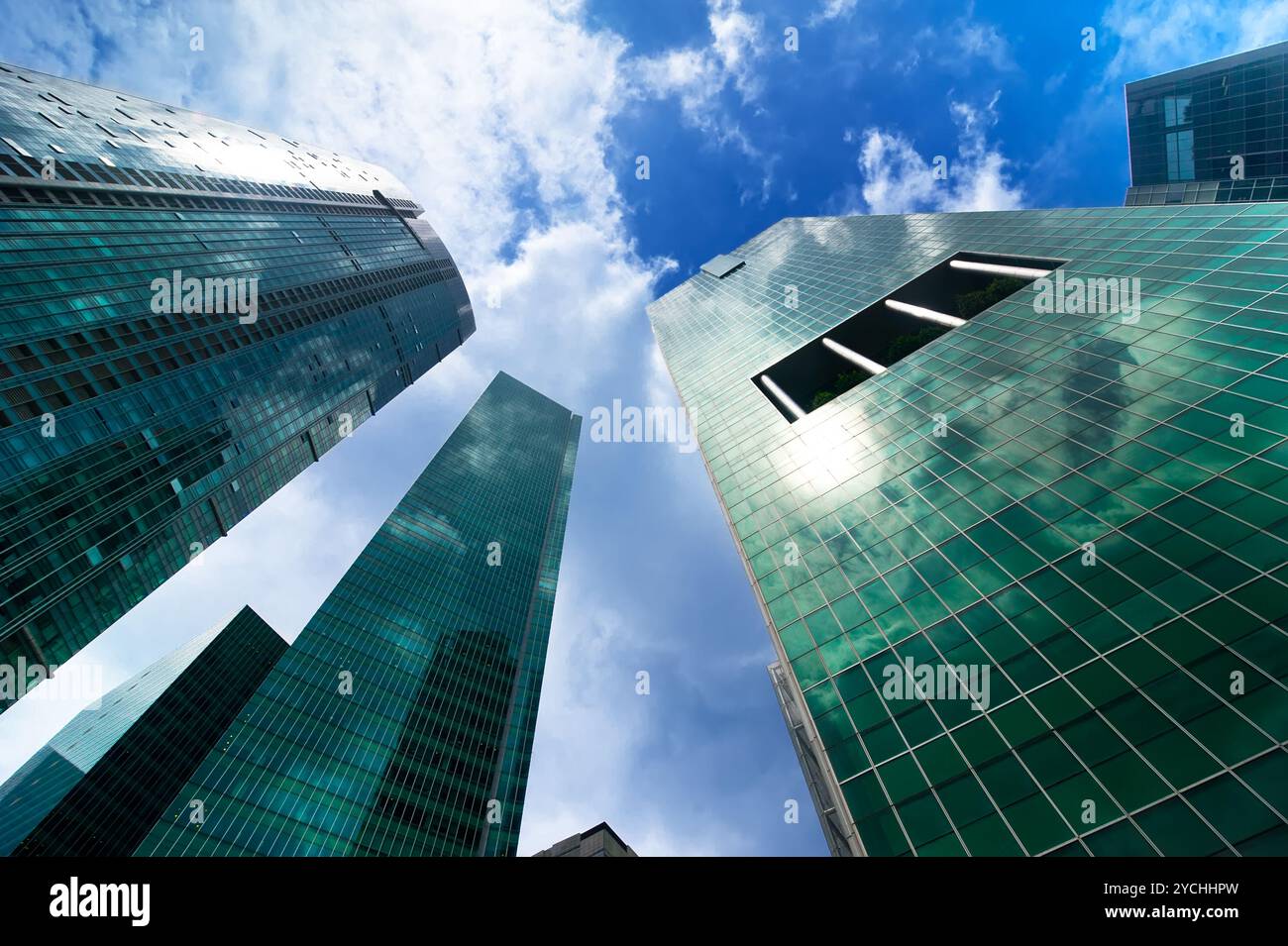 Urban landscape. Skyline of modern skyscrapers Stock Photo - Alamy