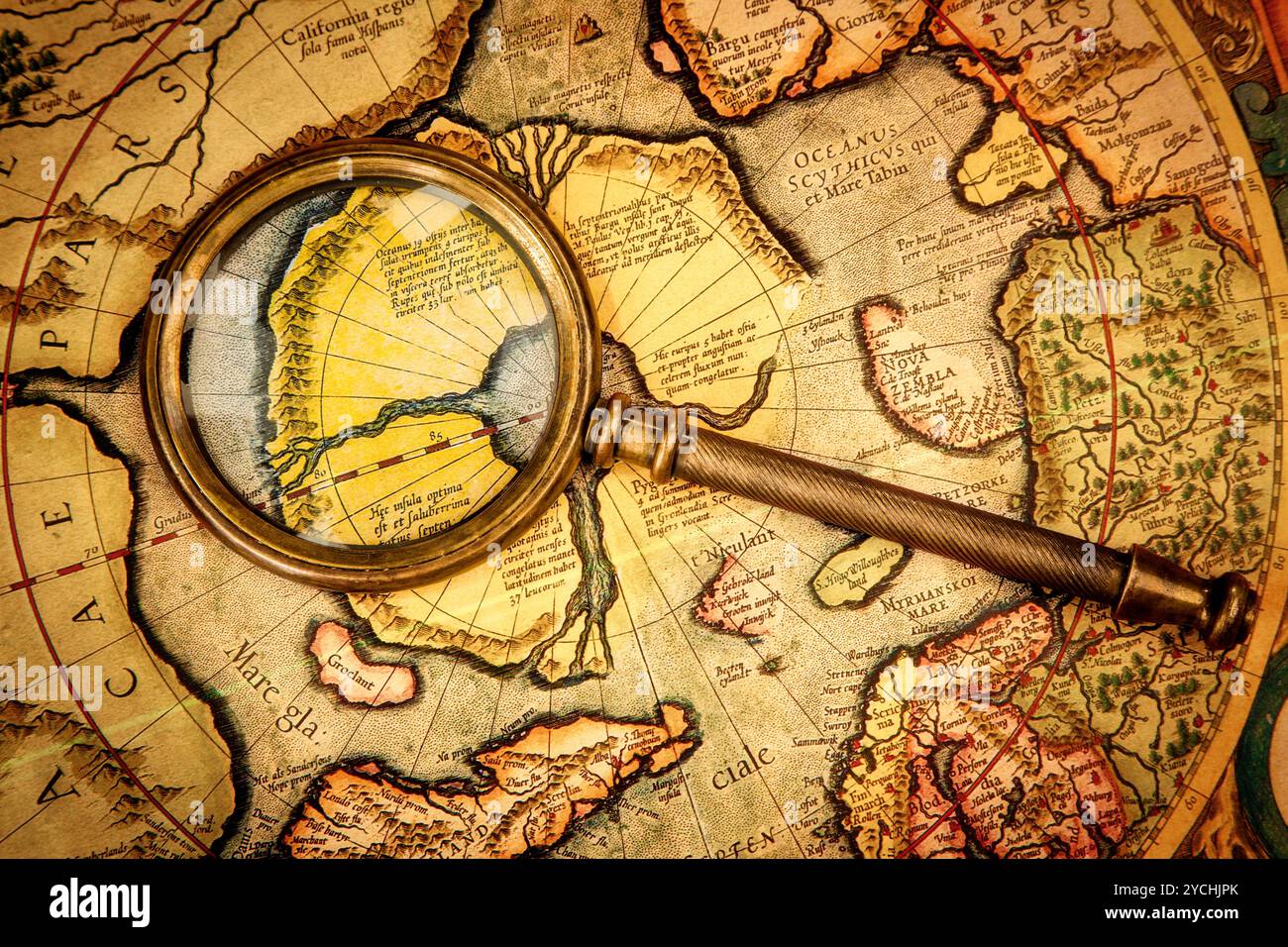 Mercator 1595 world map hi-res stock photography and images - Alamy