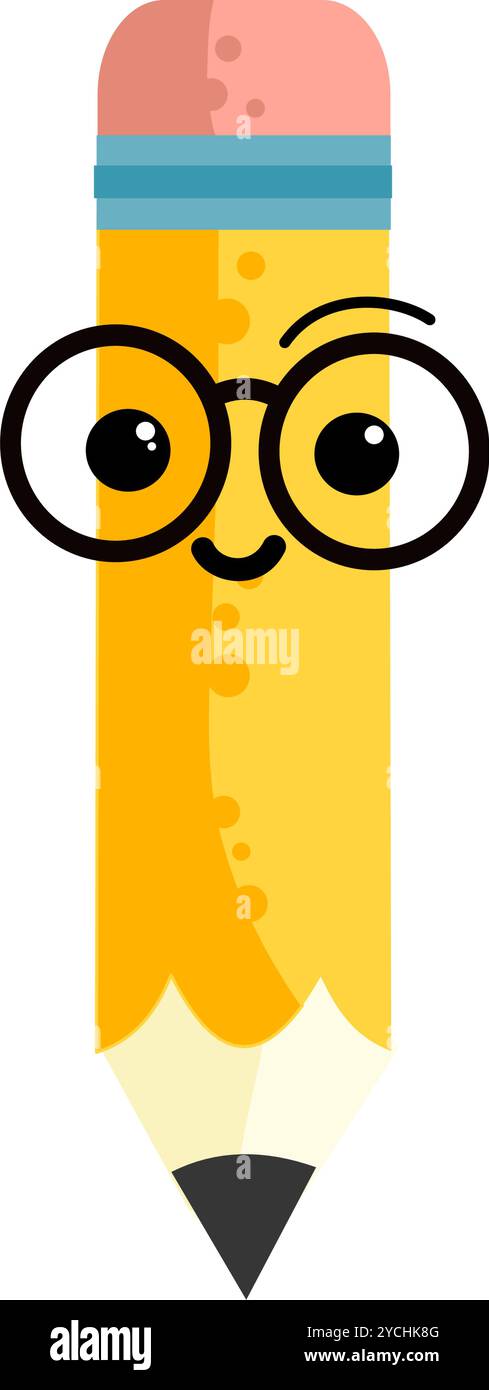 Cute pencil - vector illustration Stock Vector Image & Art - Alamy