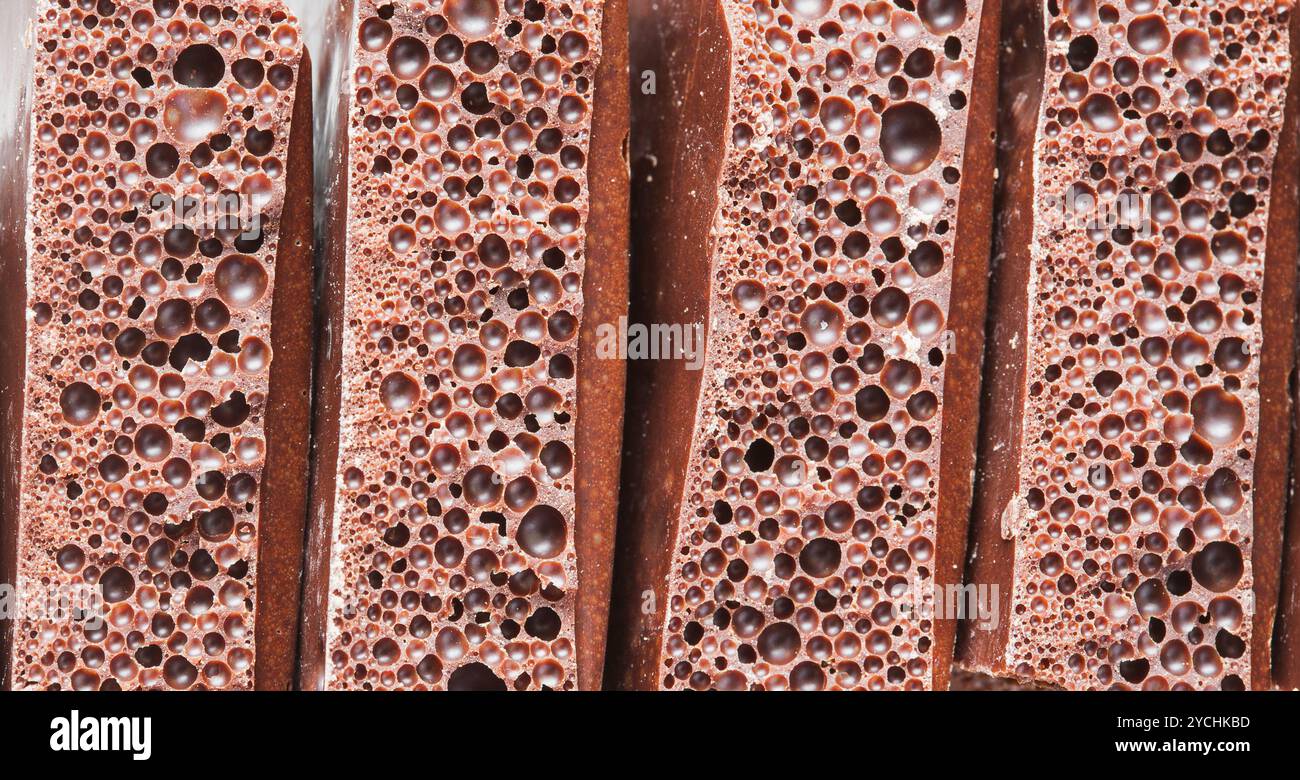 Dark milk aerated chocolate hi-res stock photography and images - Alamy