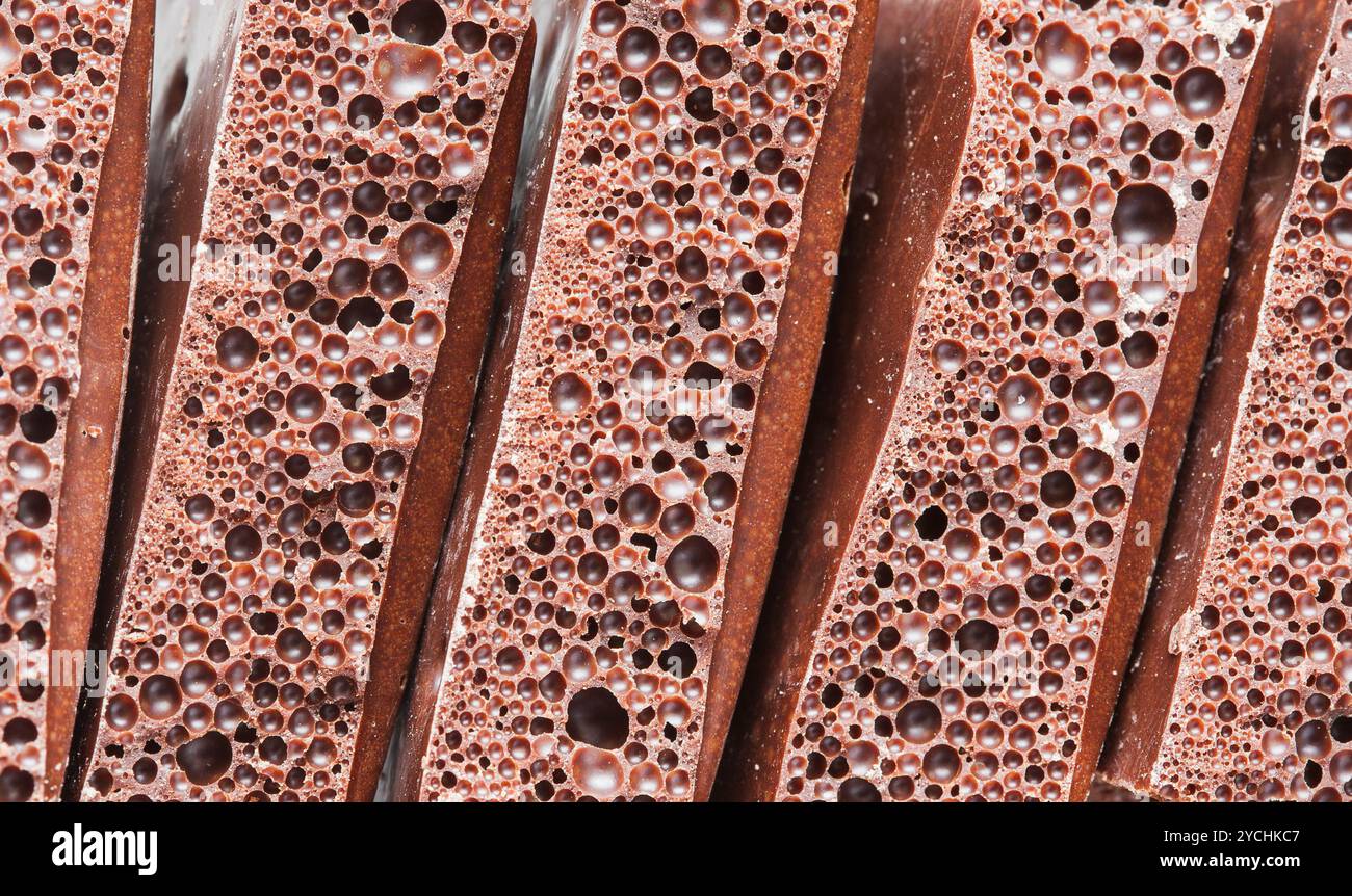 Aerated porous chocolate as a background on Food theme/Aerated ...
