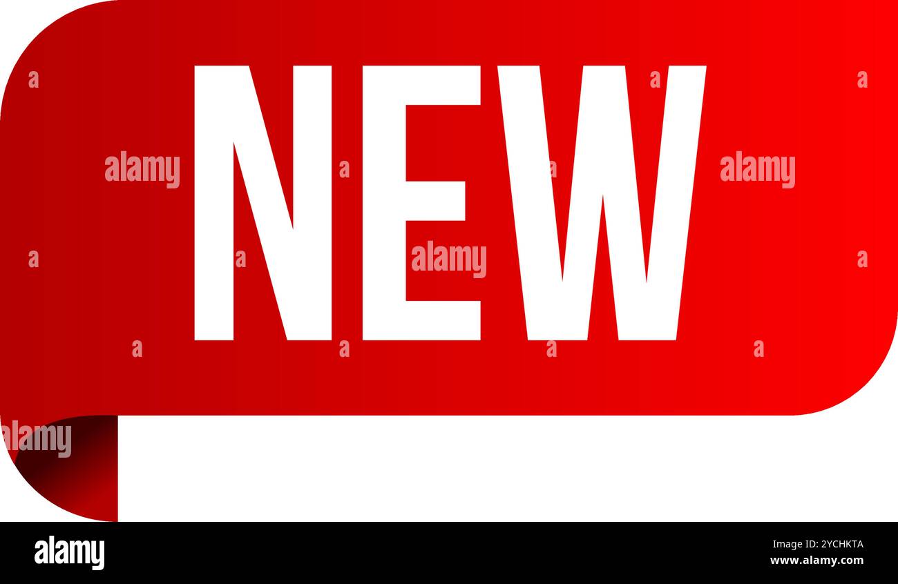 new red sticker - vector label Stock Vector Image & Art - Alamy