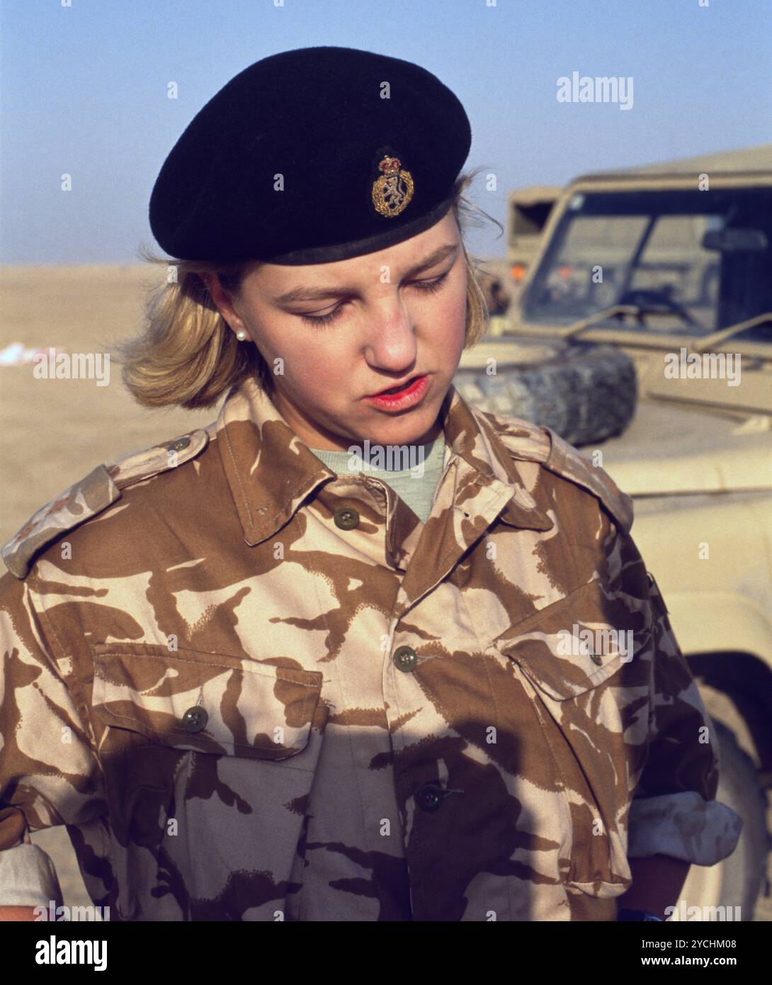 10th March 1991 A soldier with the Women's Royal Army Corps (WRAC) of ...