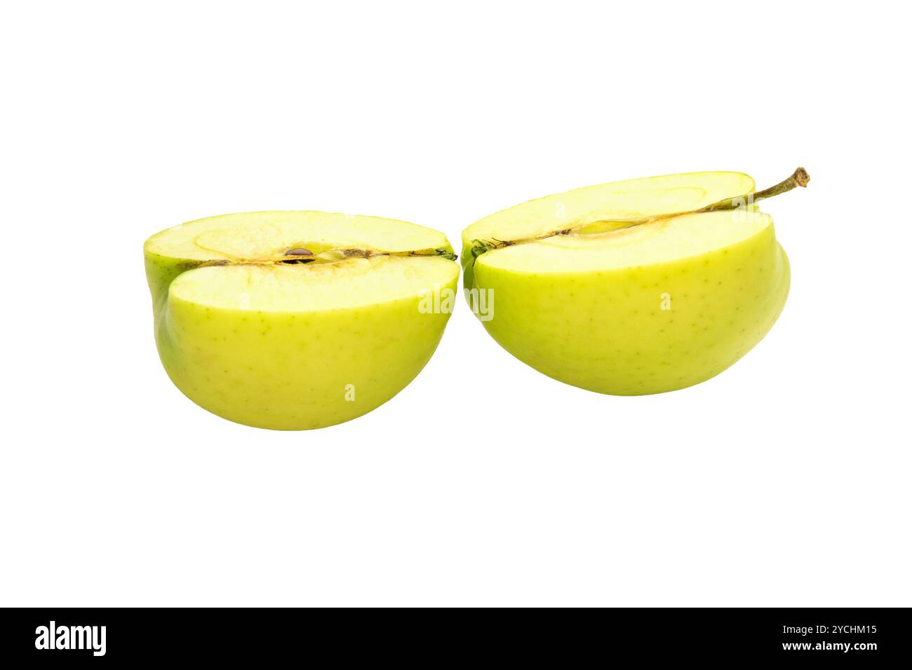 Tasty juicy sliced apples on a white background Stock Photo - Alamy