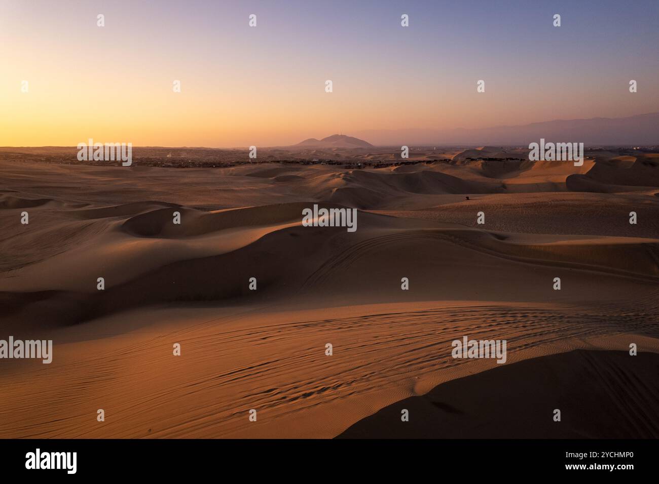 Immense and Dramatic Dune Landscape with Various Buggies Riding by ...