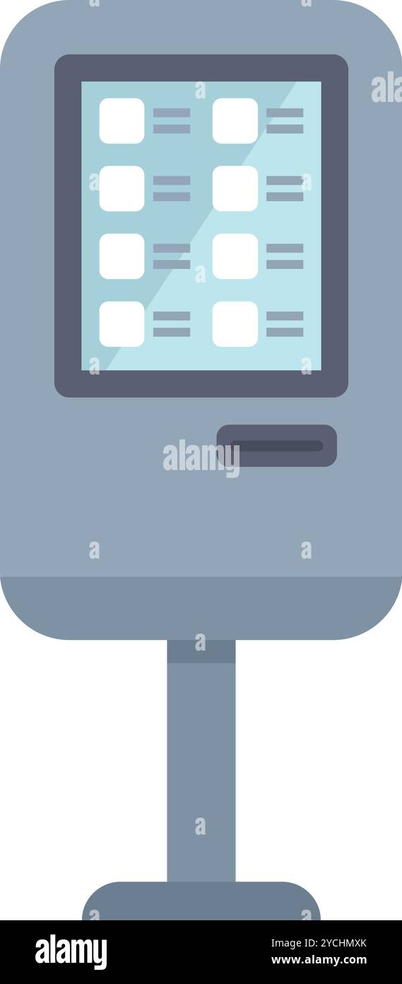 Self service payment terminal with pos terminal, modern equipment for ...