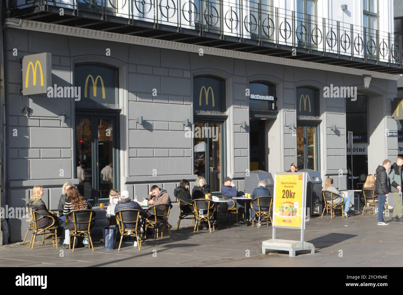 Copenhagen/ Denmark/17 September 2024/ McDonalds fast food restaurant ...