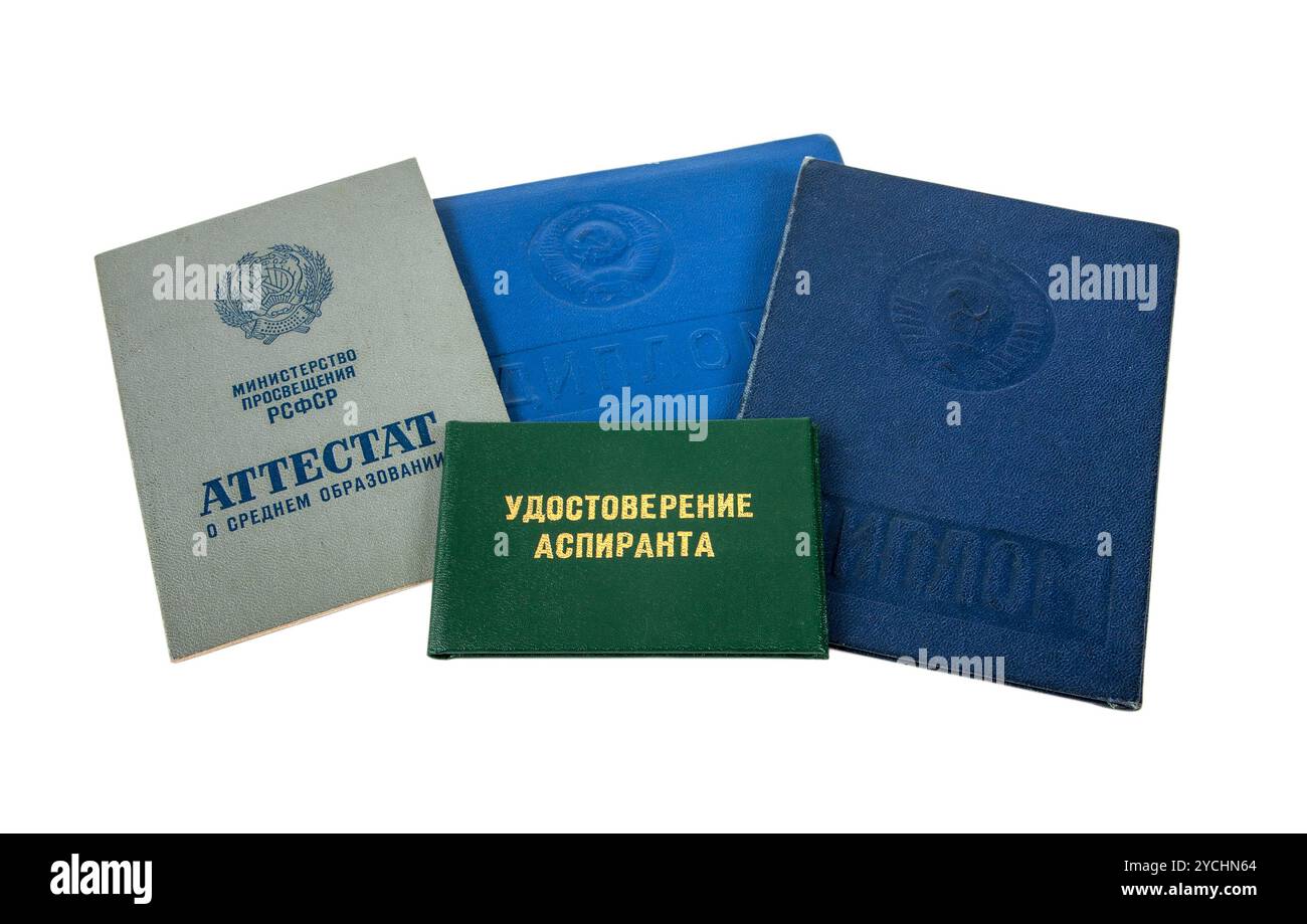 Vintage certificates hi-res stock photography and images - Alamy