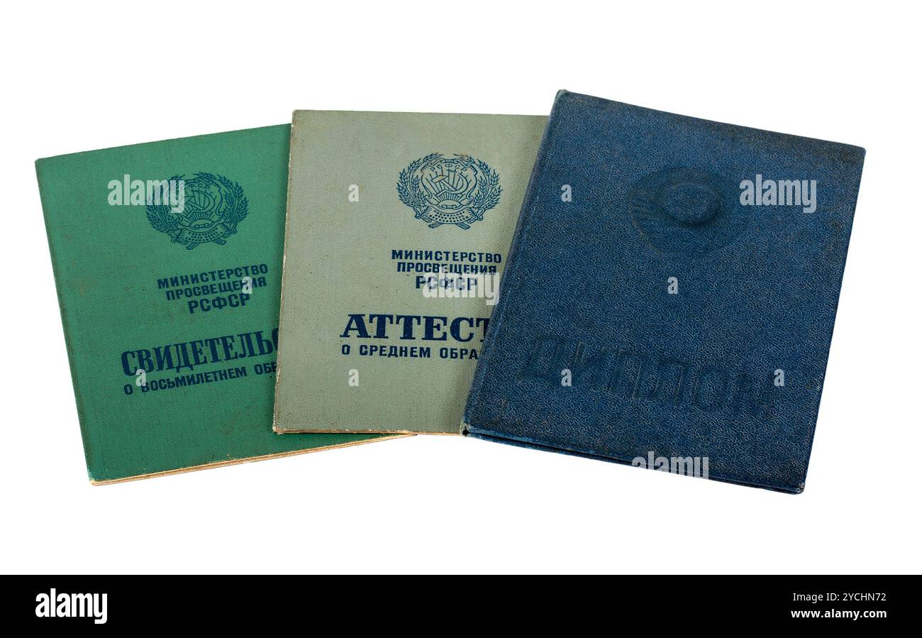 Vintage certificates hi-res stock photography and images - Alamy