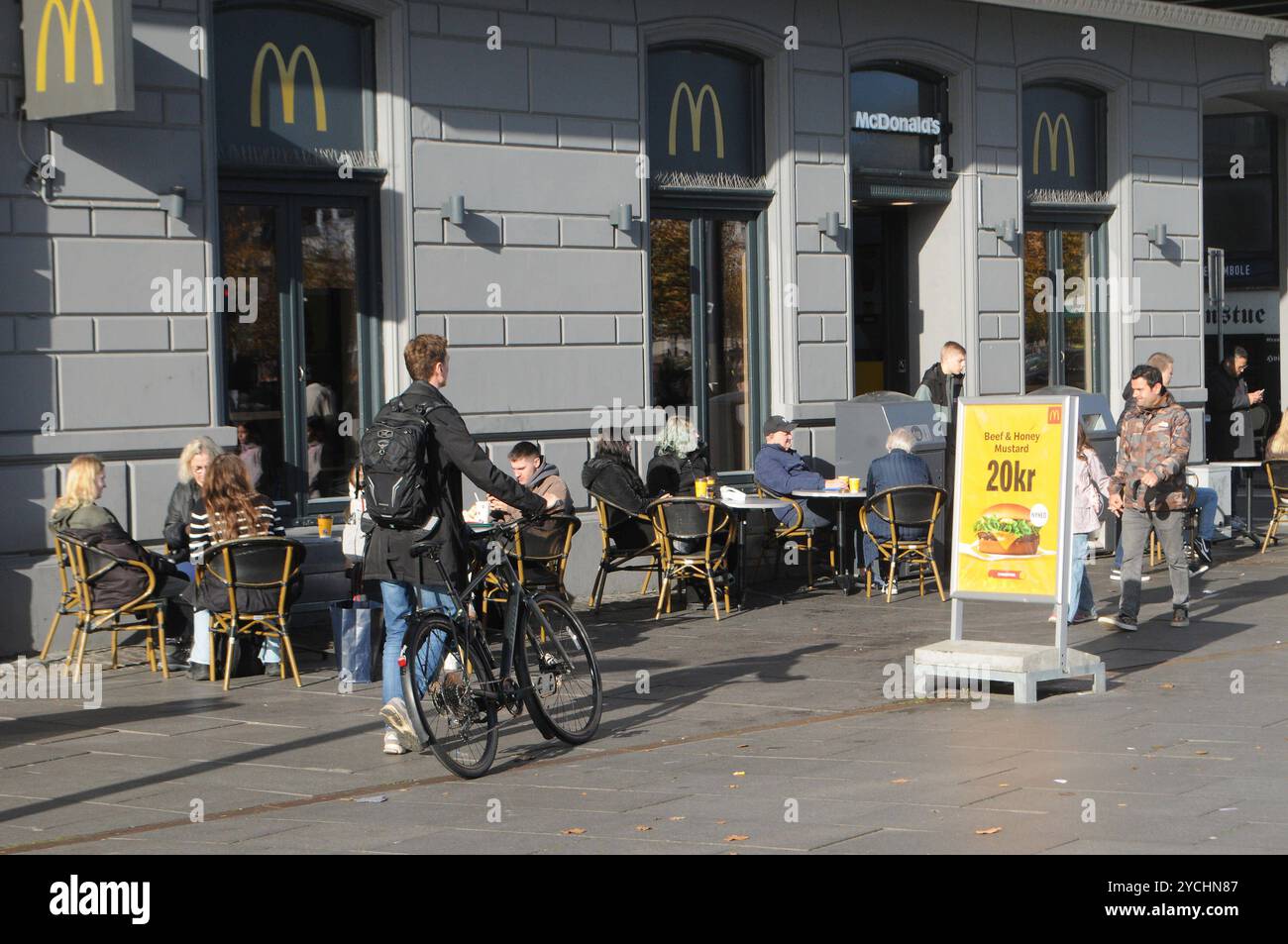 Copenhagen/ Denmark/17 September 2024/ McDonalds fast food restaurant ...