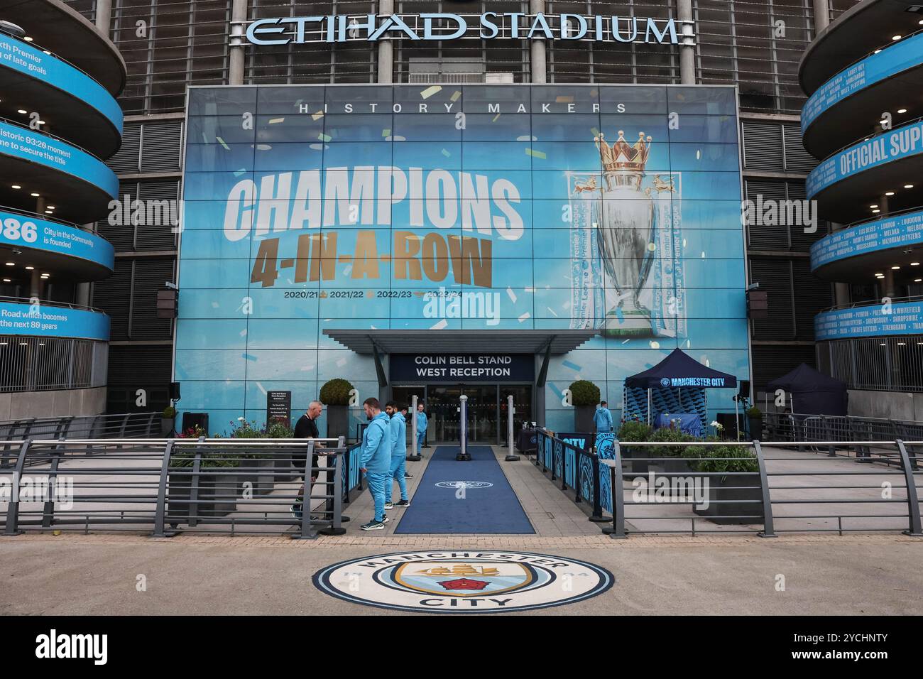 A general view of the Colin Bell Stand and players entrance during the ...