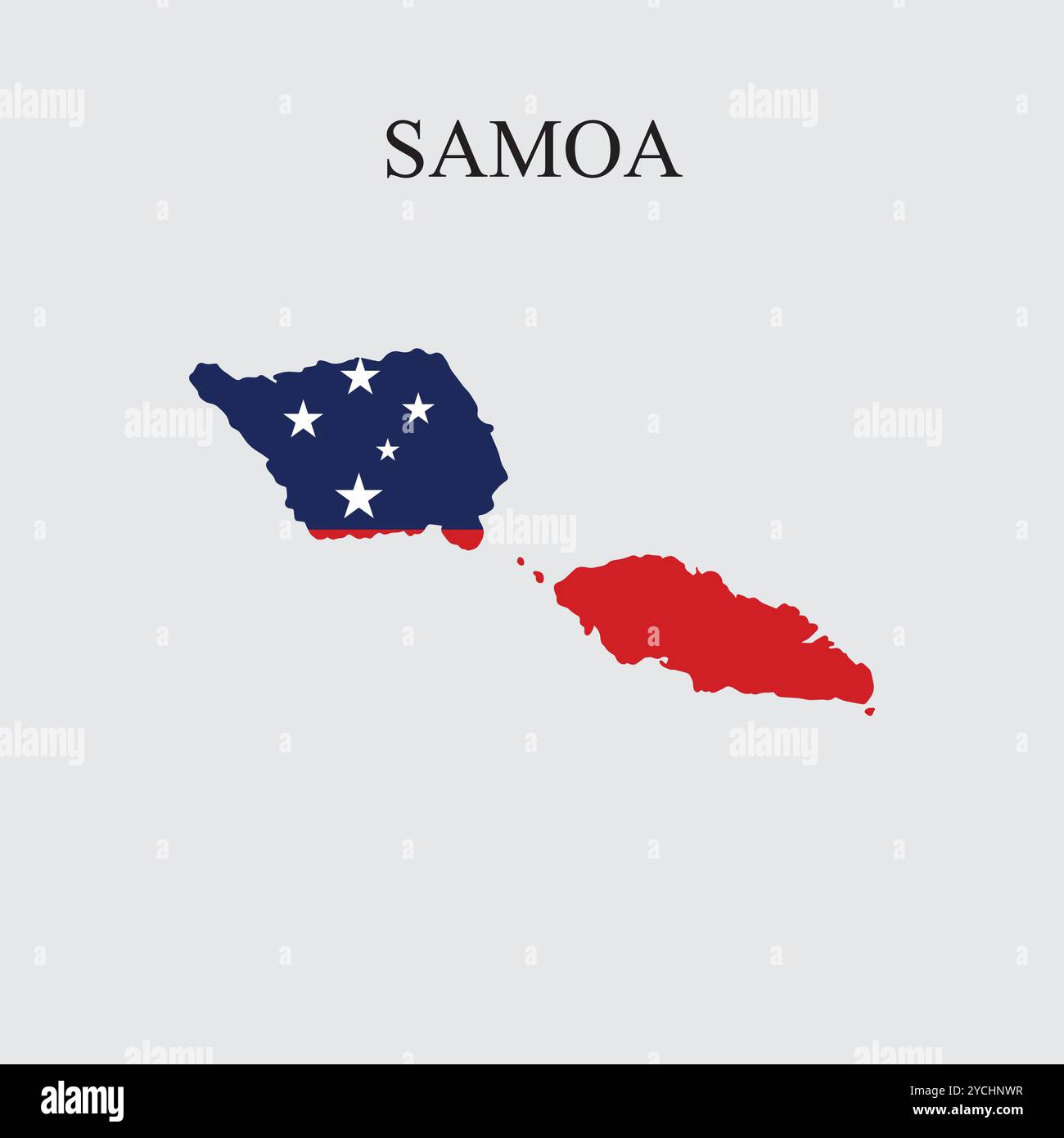 Vector of Samoa Flag on Samoa Map Stock Vector Image & Art - Alamy