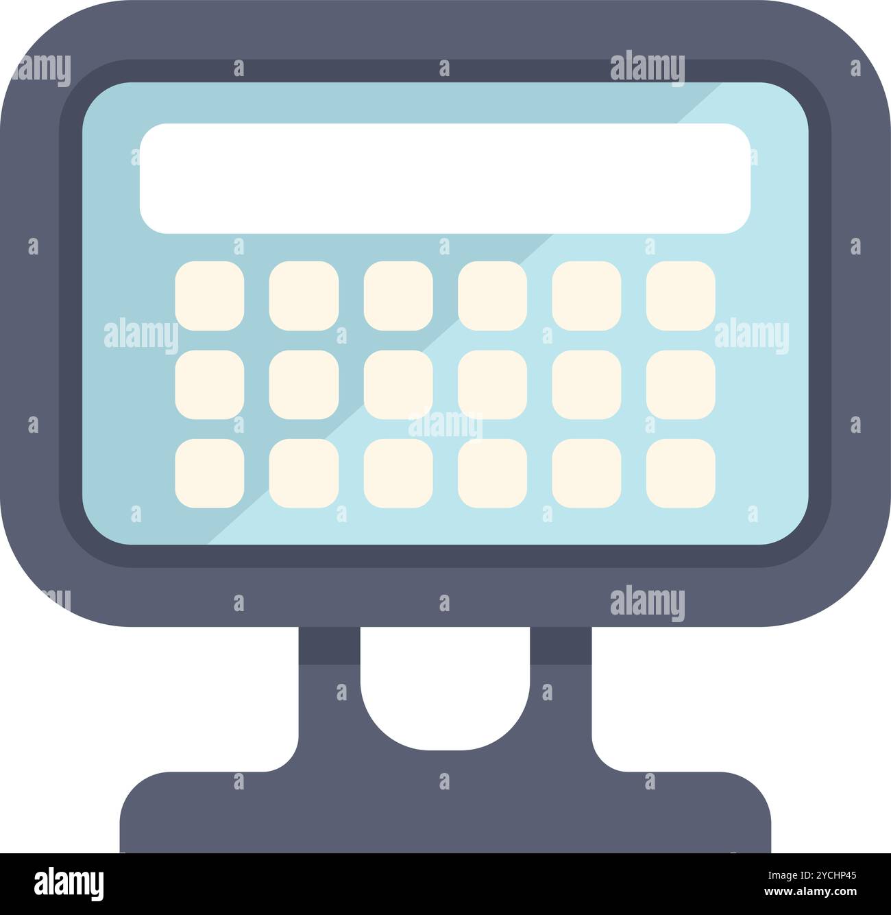 Calculator showing empty screen displaying calculation resulting from ...
